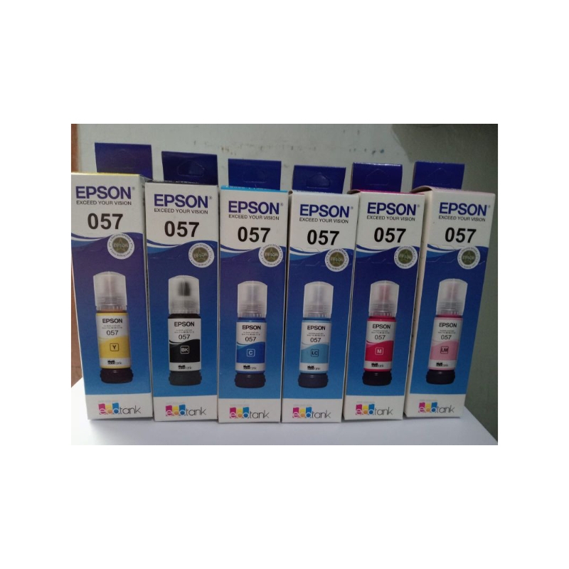 Jual TINTA EPSON 057 Original ( 1 SET 6PCS ) Warna BK Y M C For Untuk ...