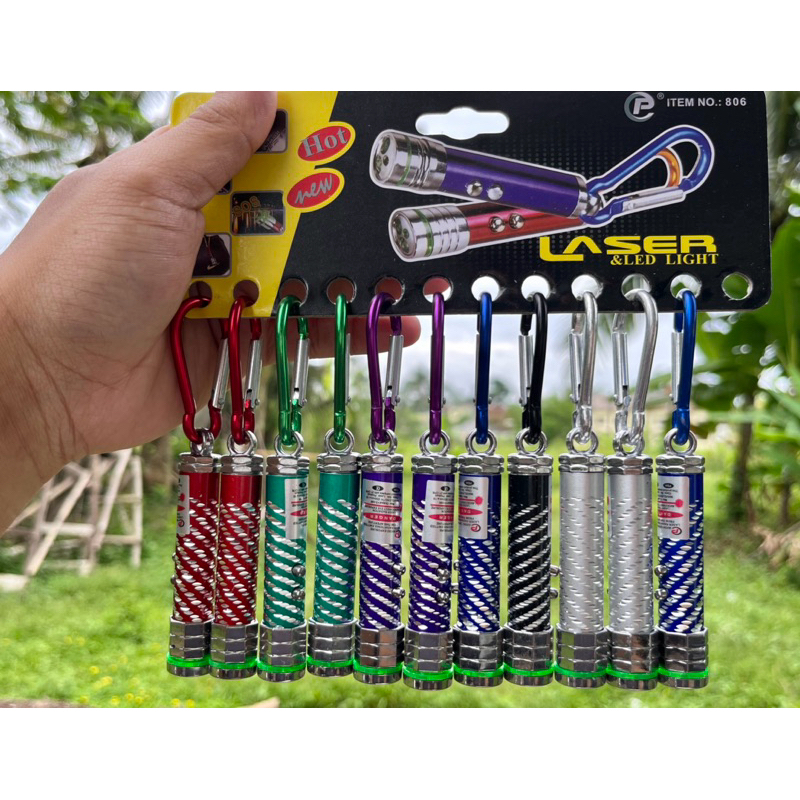 Jual Mainan senter laser 12 pcs laser ulir besi laser jarak jauh 3 in 1 ...