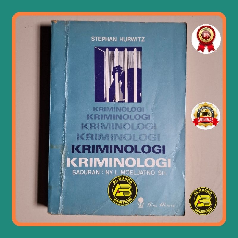 Jual Buku (ORI 100%) KRIMINOLOGI ~ Stephan Hurwitz / Ny L Moeljatno ...