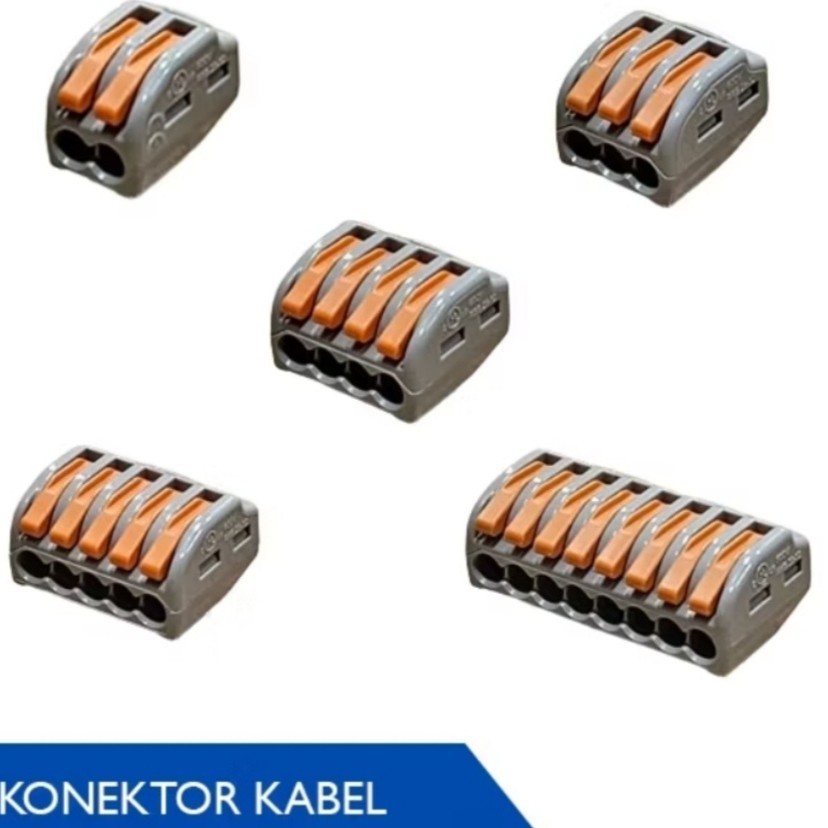 Jual Konektor Kabel Wage PCT-2/3/4/5/8 pin terminal Wire Conennector (Harga per biji) | Shopee ...