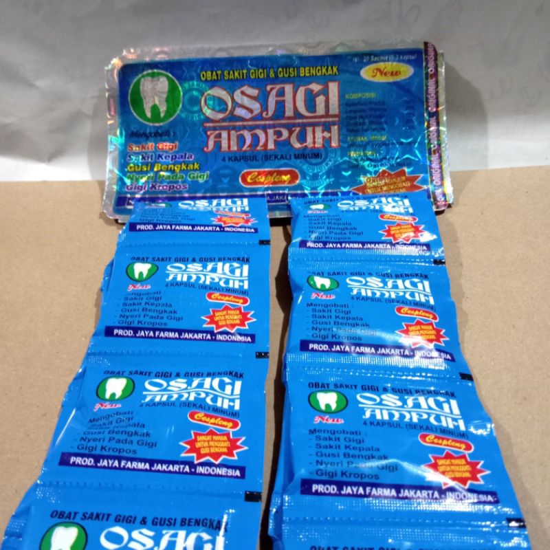 Jual OSAGI KAPSUL OBAT SAKIT GIGI - 20 SACHET | Shopee Indonesia