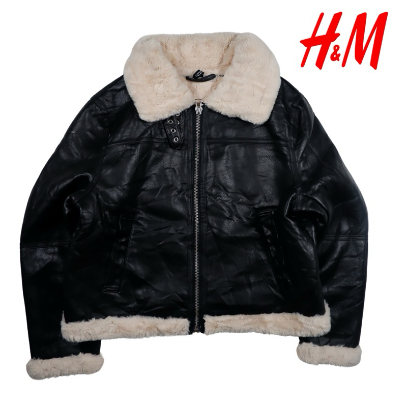 Jual Hnm Faux Leather Jacket | Shopee Indonesia