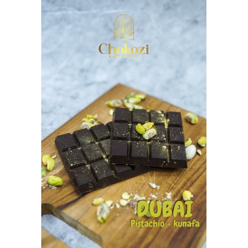 Jual CHOKOZI CHOCOLATE DUBAI SIGNATURE - PISTACHIO KUNAFA - 70 GRAM - MILK COUVERTURE | Shopee ...