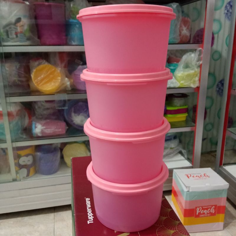 Jual Promo toples snack mini deco tupperware 600 ml set ( 4 pcs ...