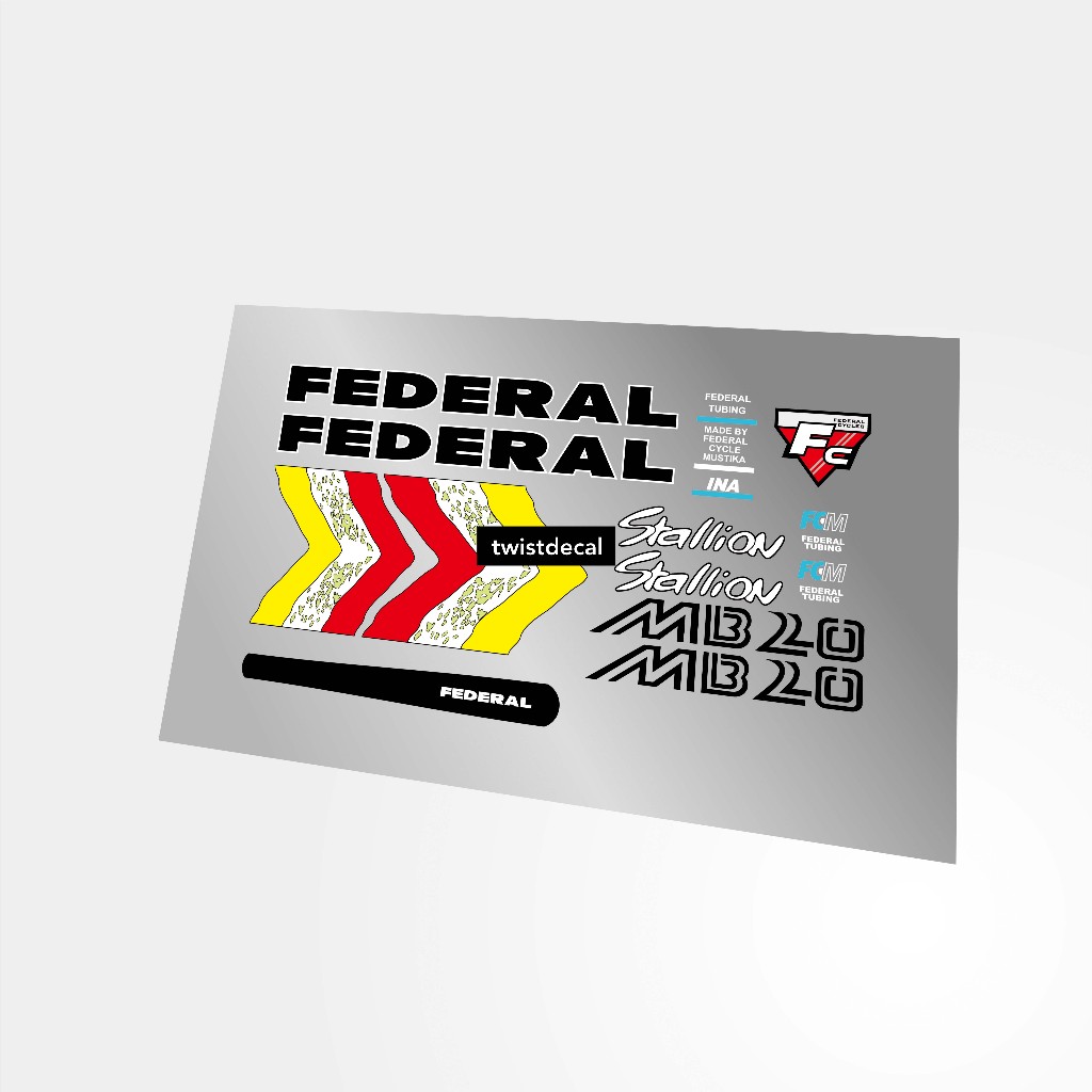 Jual DECAL FEDERAL STALLION MB20 | Shopee Indonesia
