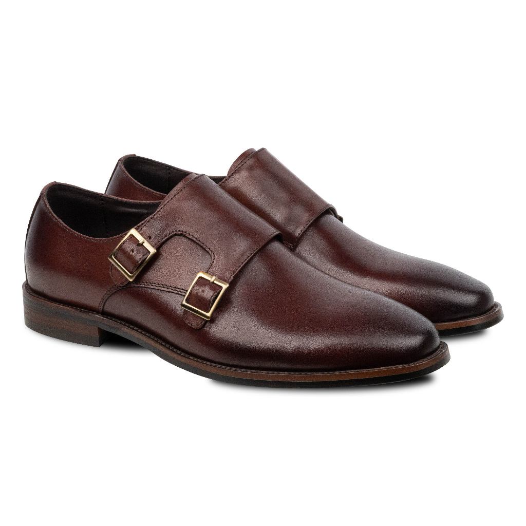 Jual Damian Monkstrap Brown - Nappa Milano - Sepatu Formal Pria ...