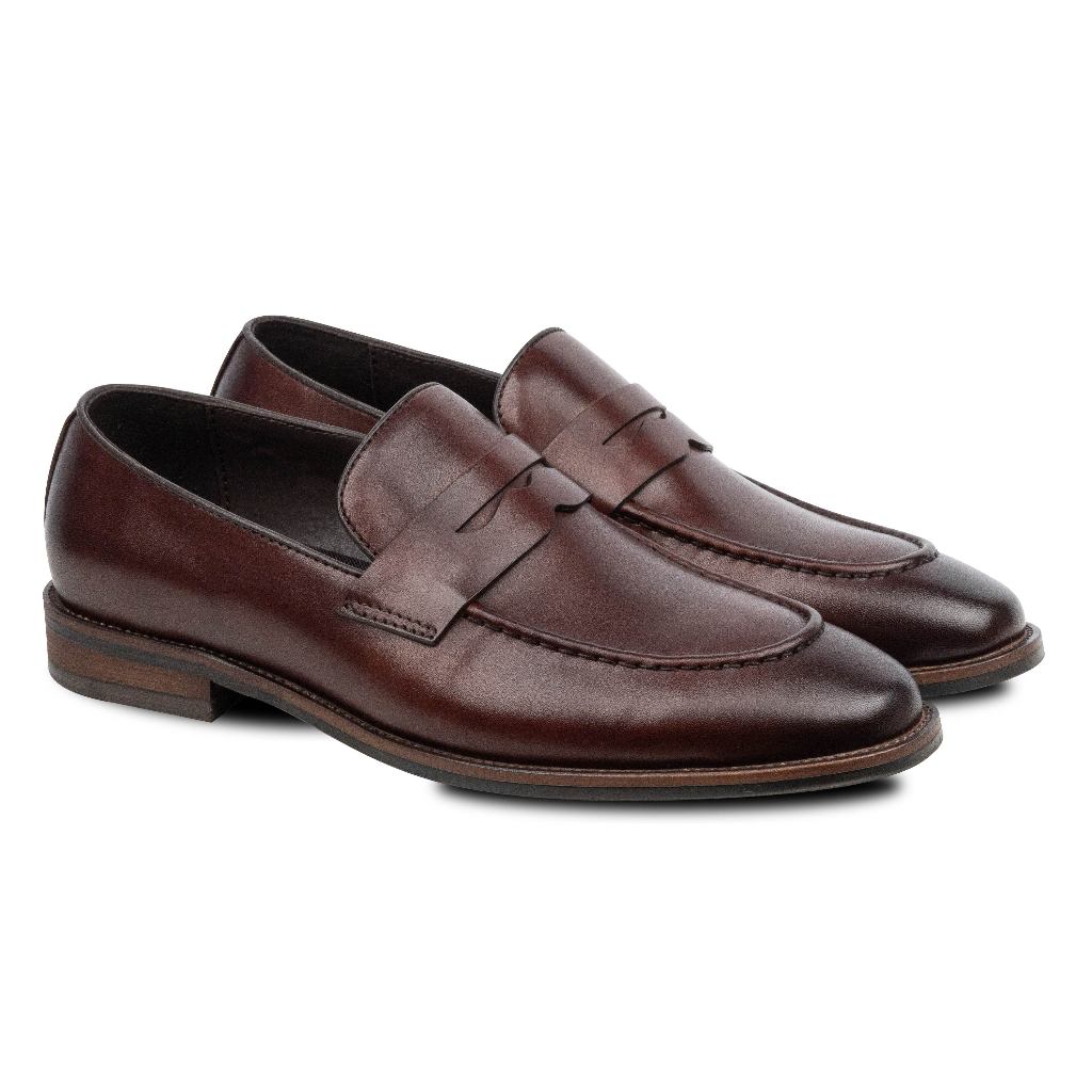Jual Damian Penny Brown - Nappa Milano - Sepatu Formal Pria | Shopee ...