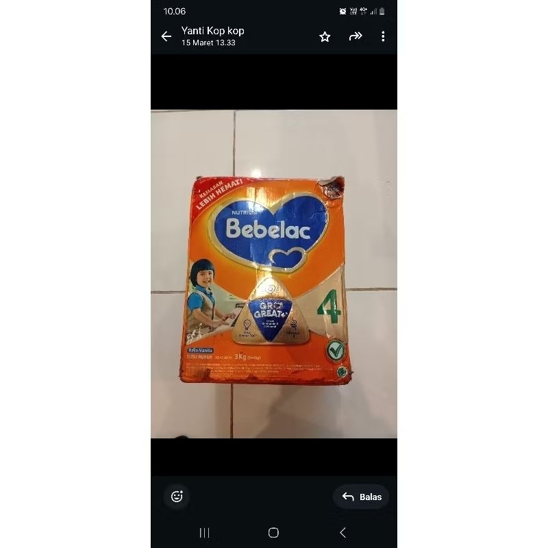 Jual Nutricia bebelac tahap 4 dan 3 Vanila 3000gr (reject box penyok ...