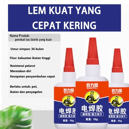 Jual Super glue 50ml Multifungsi Kuat Semua Bahan yang Dapat ...