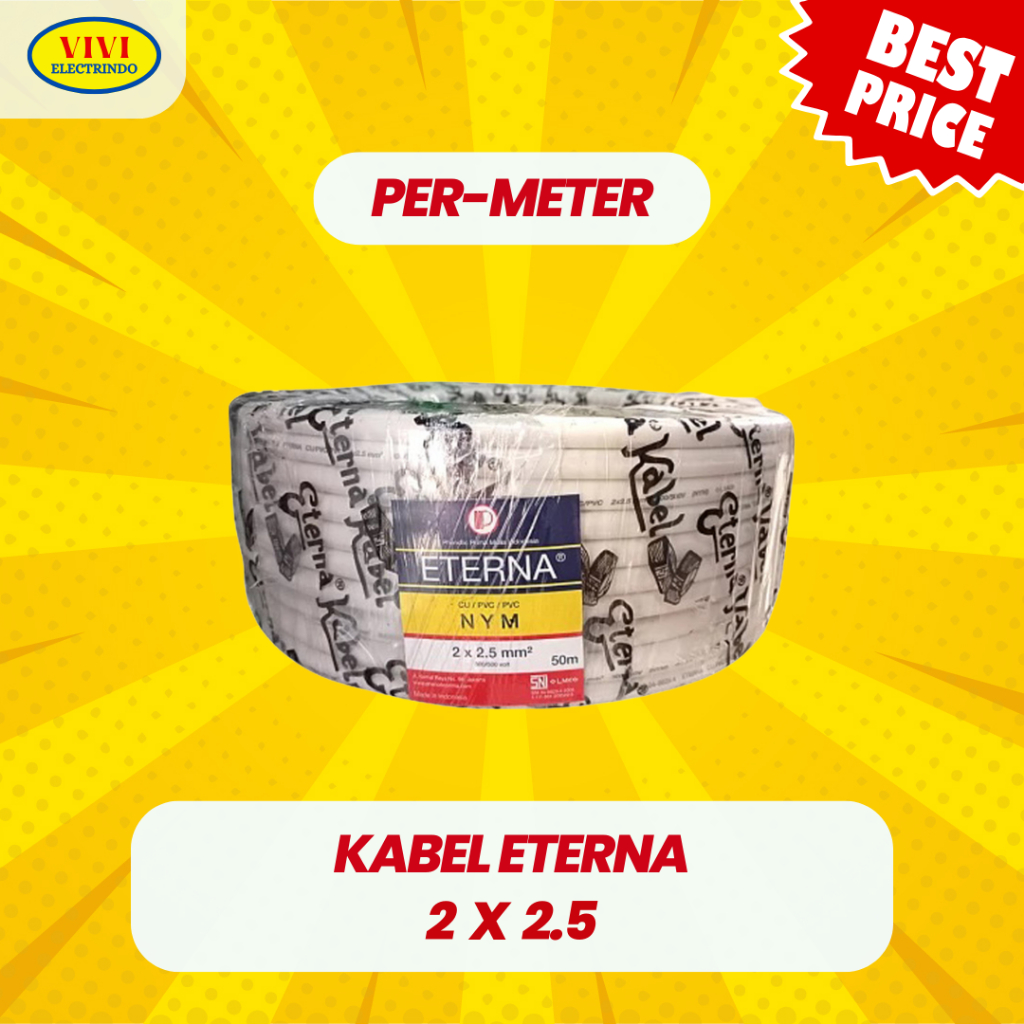 Jual Kabel Listrik Eterna NYM 2 x 2,5 PERMETER | Shopee Indonesia