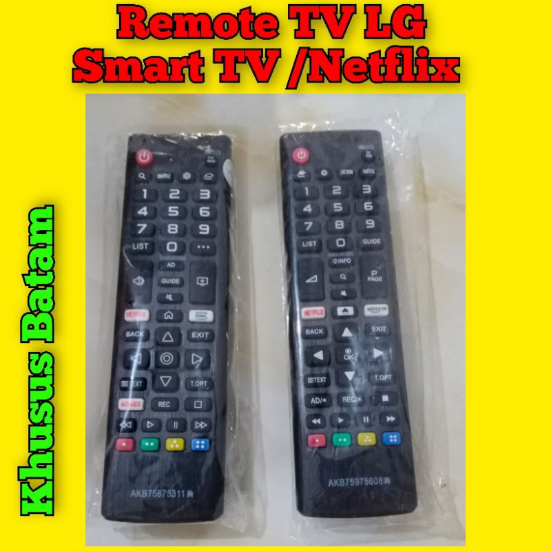 Jual REMOTE SMART TV LG LED/LCD / REMOTE LG NETFLIX (KHUSUS BATAM ...