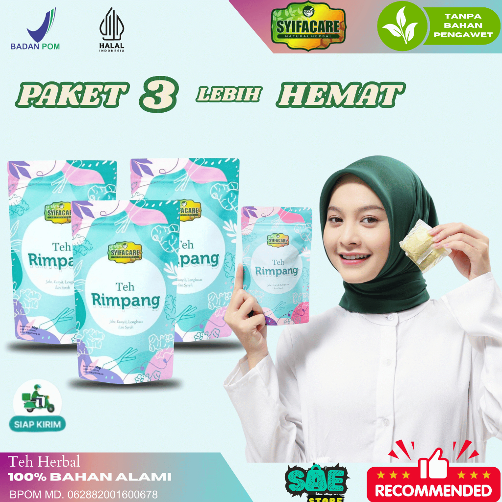 Jual Teh Rimpang Syifacare Teh Celup Herbal 100% Alami Tanpa Pengawet ...