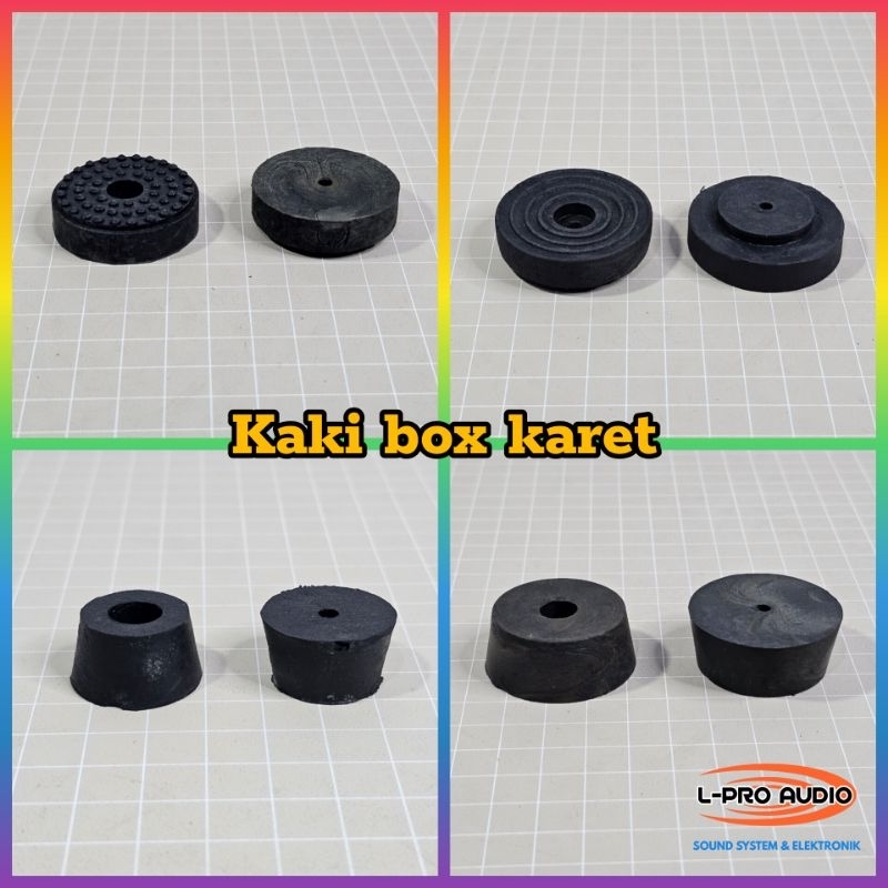 Jual Kaki box speaker box ampli karet spiser kaki meja | Shopee Indonesia