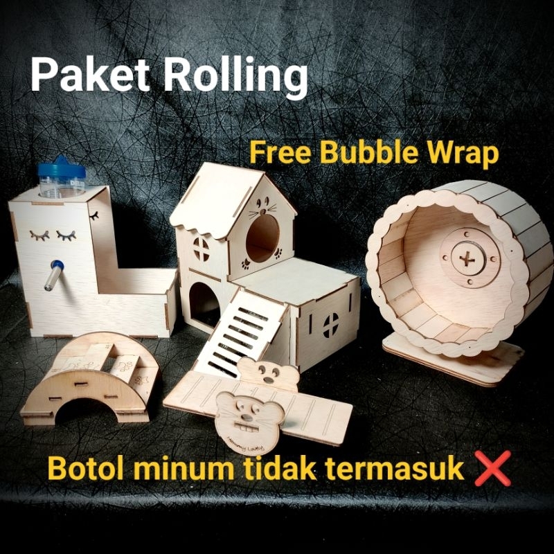Jual Paket Rumah Hamster Rolling Rumah Hamster Lucu Rumah Hamster Murah ...