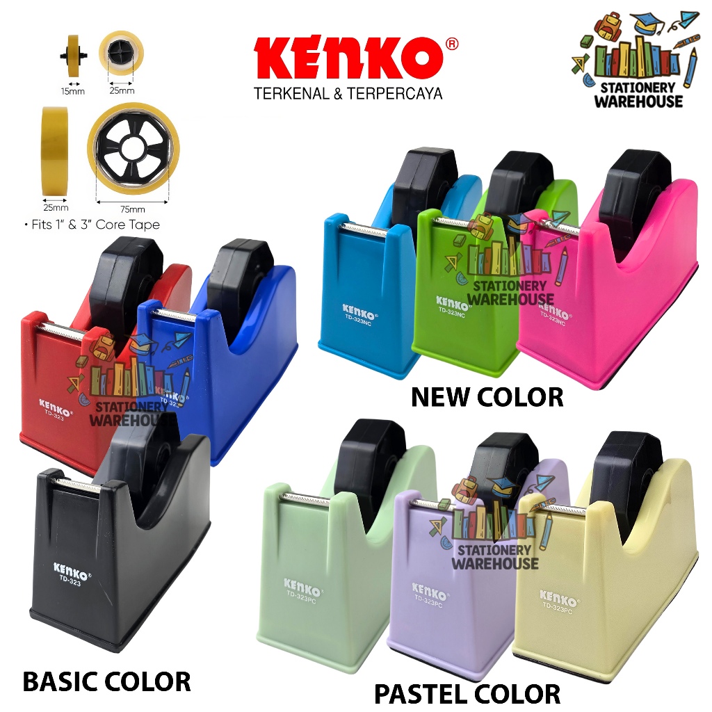 Jual Tape Dispenser Kenko TD-323 TD-323NC TD-323PC / Tape Cutter / Alat ...