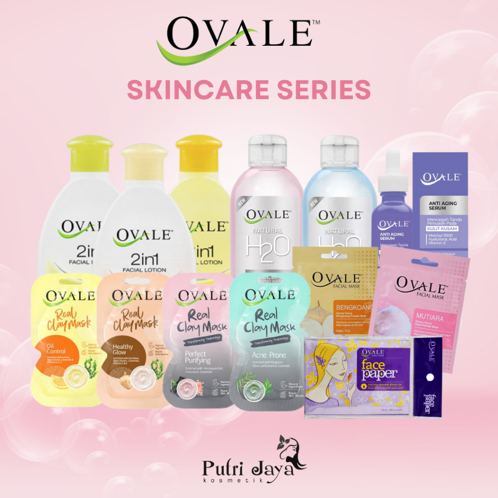 Jual OVALE Beauty | Facial Lotion / H2O Micellar / Real Clay Mask ...