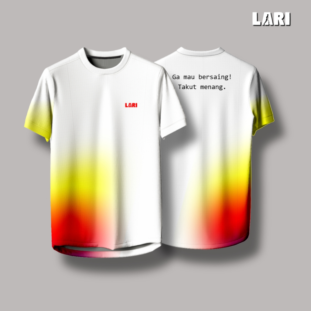 Jual JERSEY LARI - Gamau bersaing X Lari Dry Fit Running | Shopee Indonesia