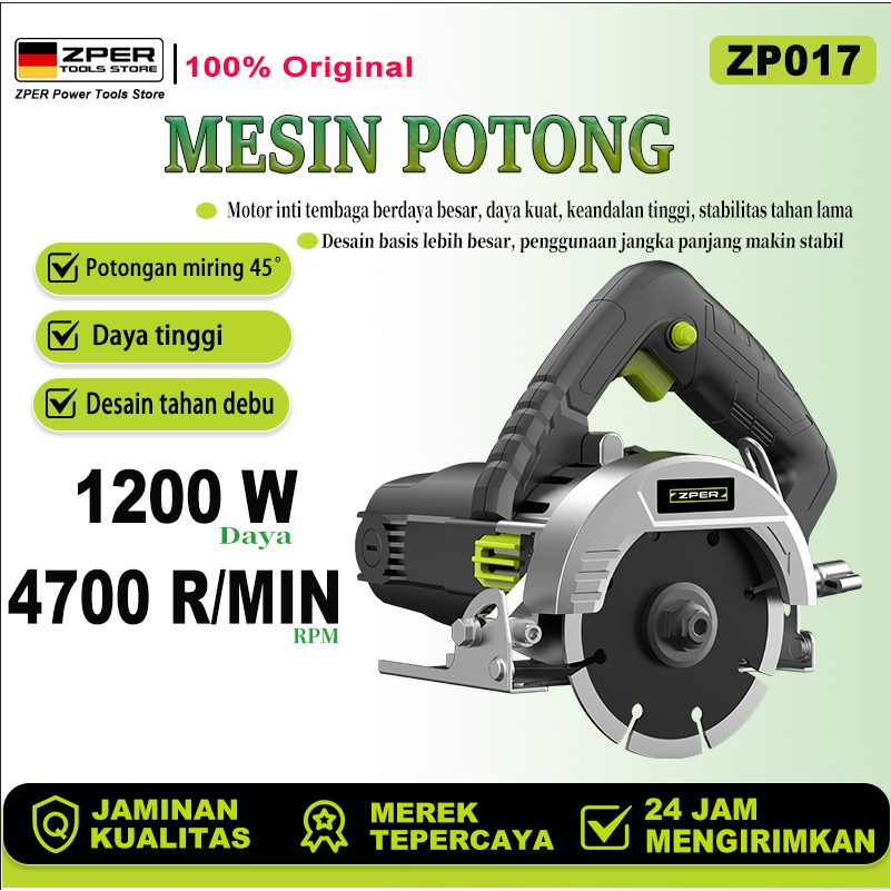 Jual 【 ZP】ZPER Mesin Potong Kayu Gergaji Mesin Circular Saw Untuk ...