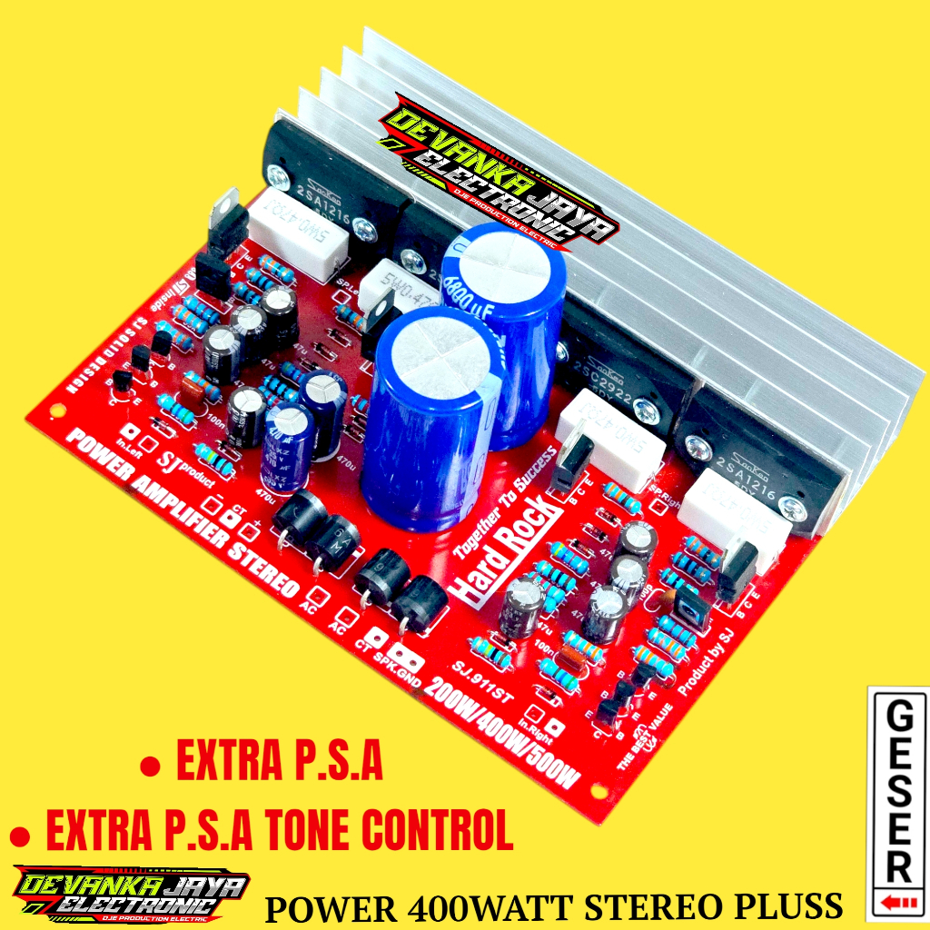 Jual Power 400Watt Stereo EXTRA P.S.U Plus Extra Suplay Tone Control ...
