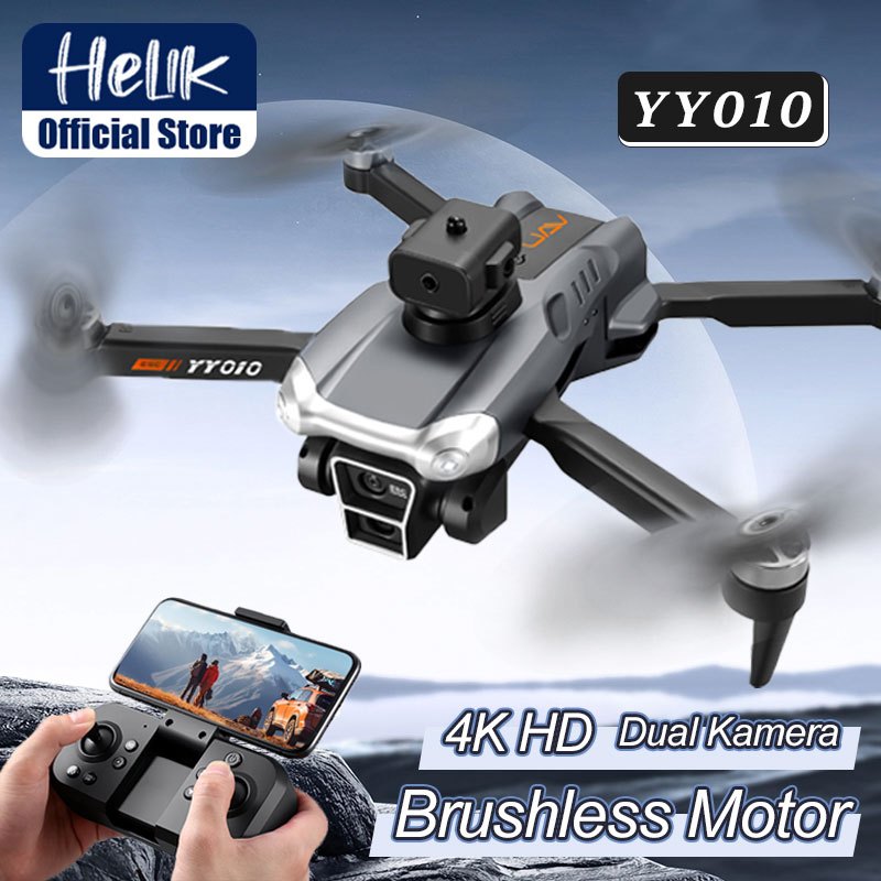 Jual HELIK YY010 Drone 4K HD Dual Kamera WIFI FPV Anti Tabrakan ...
