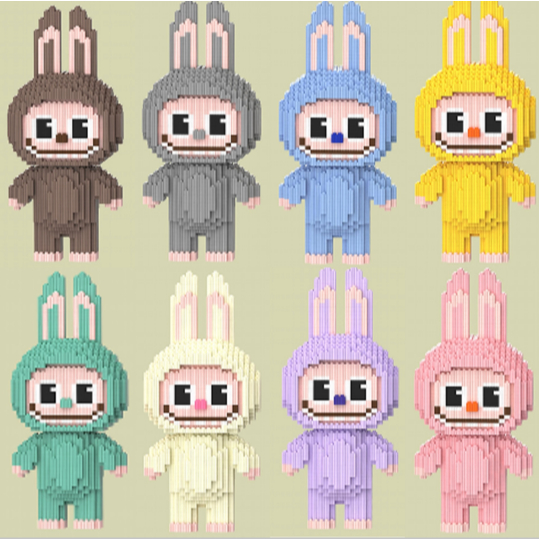 Jual SMU - Mainan Nano Blocks MEDIUM Labubu Series, Blok Susun Labubu ...