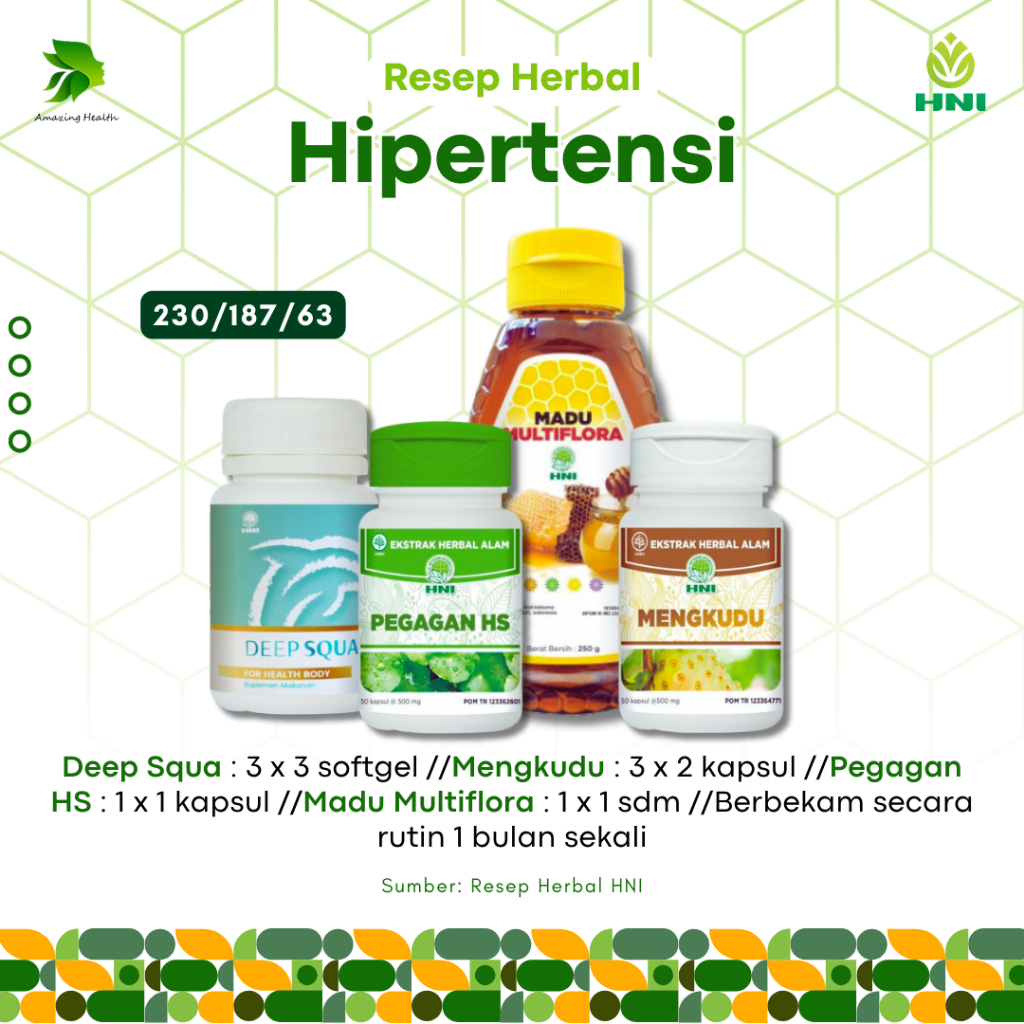 Jual Resep Herbal HNI Kontrol Hipertensi dan Hipotensi | Shopee Indonesia