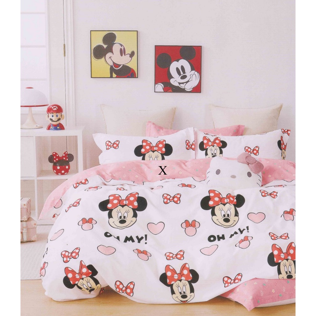 Jual Bedcover Set Satin/katun jepang My minnie / Fantastic Ice ...