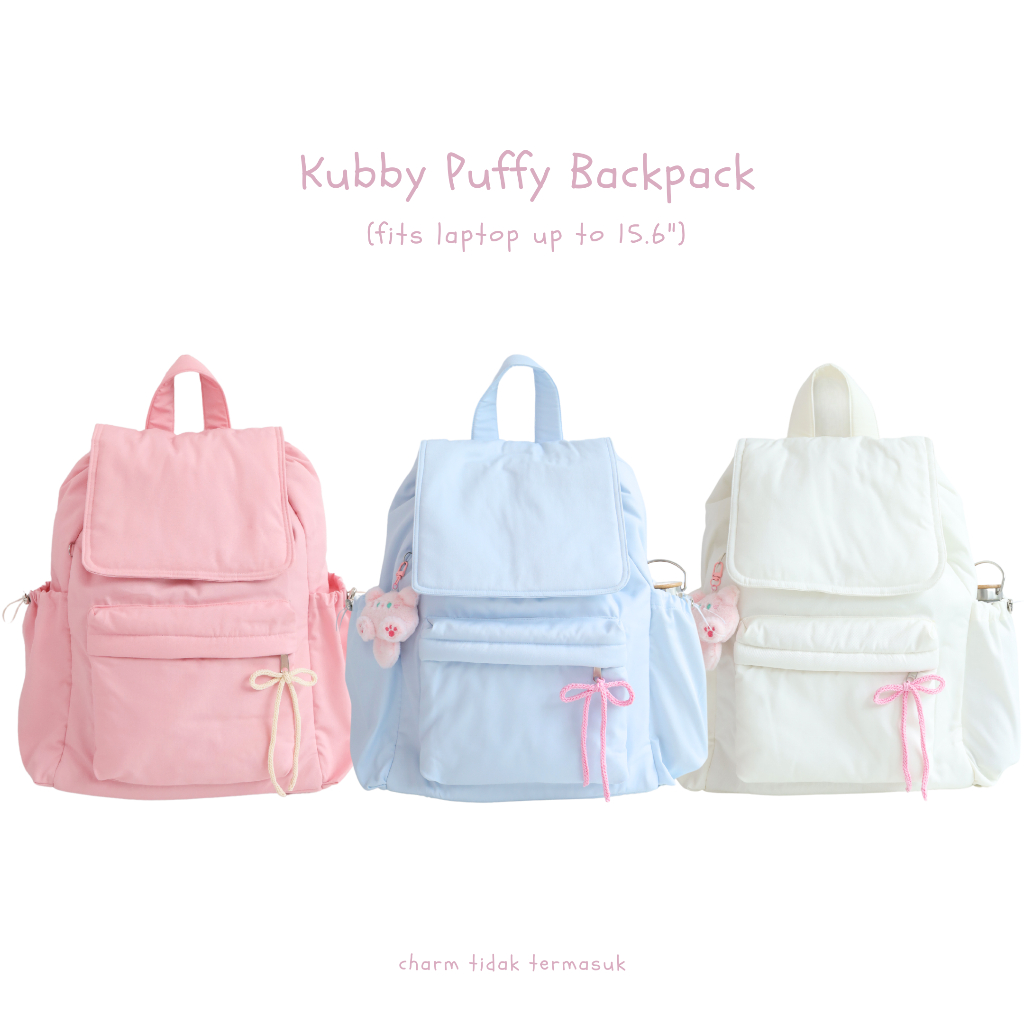 Jual Kubby Puffy Backpack Tas Ransel Muat Laptop 15.6 inch | Shopee ...