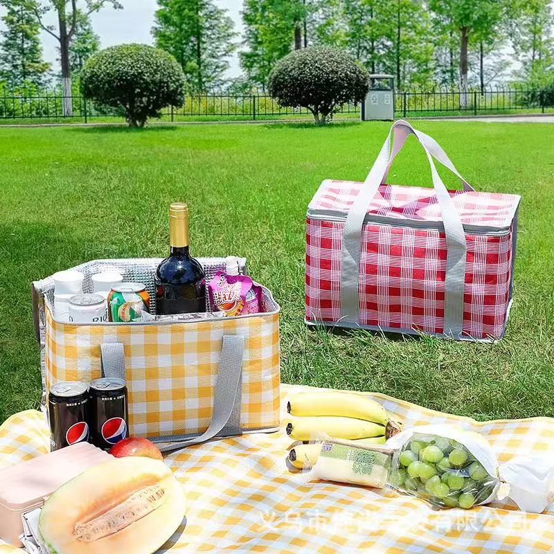 Jual Tas Piknik Lipat Keranjang Piknik Tas Kemah Lapisan dalam ...