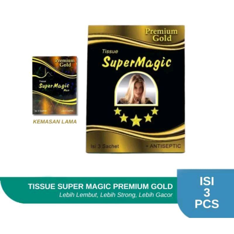 Jual tisu magic super premium gold isi 3 sachet | Shopee Indonesia