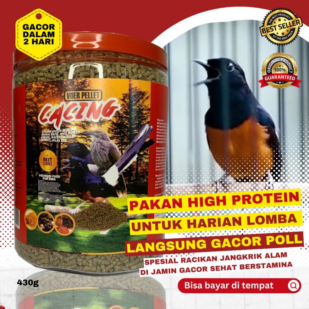 Jual Pakan burung voer pellet cacing | Shopee Indonesia