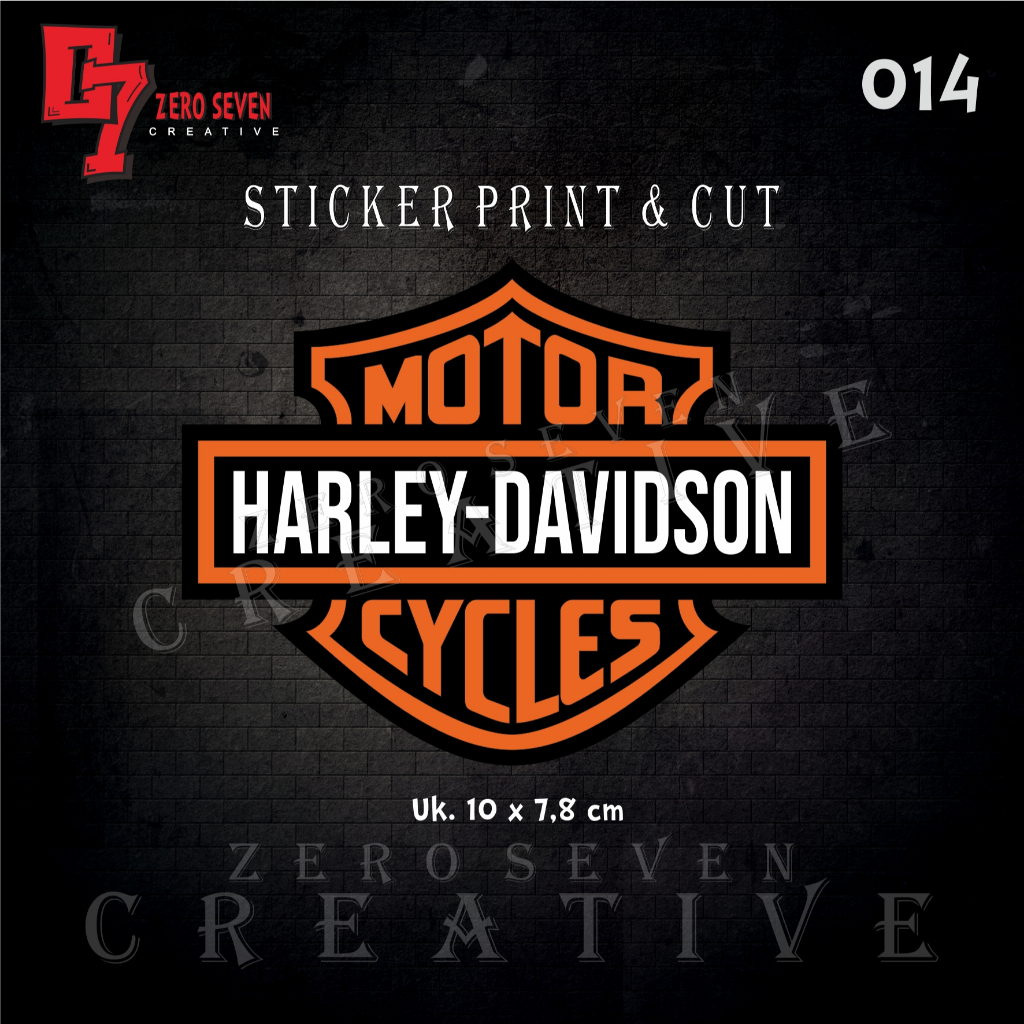 Jual STIKER MOTOR HARLEY DAVIDSON / RACING / STIKER VIRAL / LAPTOP ...