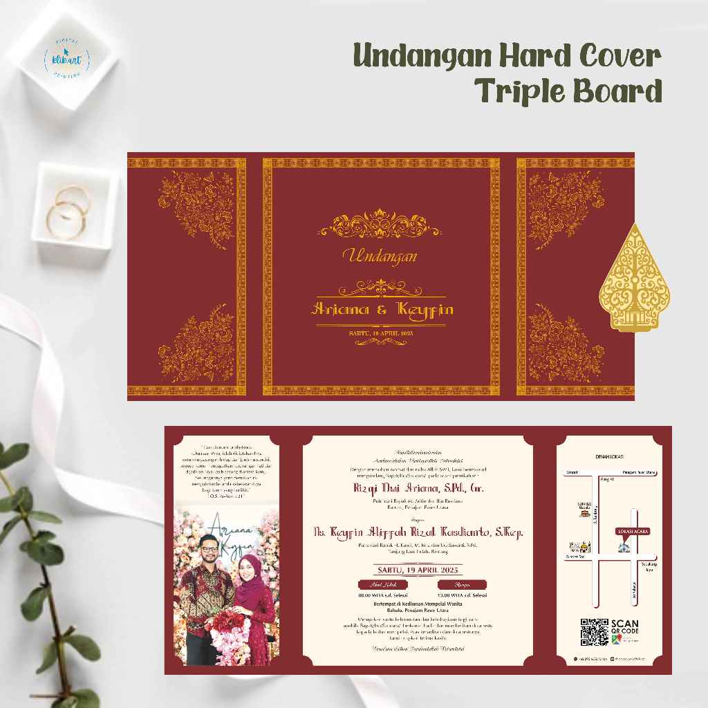 Jual Undangan Pernikahan Hard Cover Gunungan Wayang Ukuran Jumbo Free ...