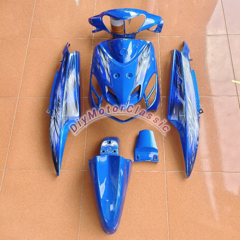 Jual Cover Full Body Bodi Set YAMAHA MIO SMILE MIO NEW Biru Plus ...