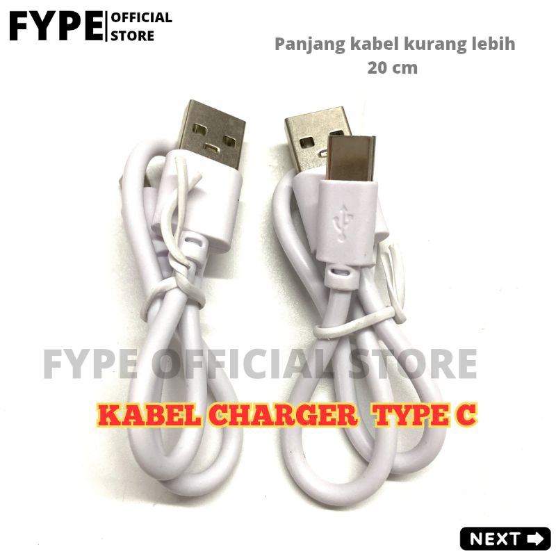 Jual Kabel Data Pendek Type C Kabel Data Powerbank Panjang 20CM Kabel ...
