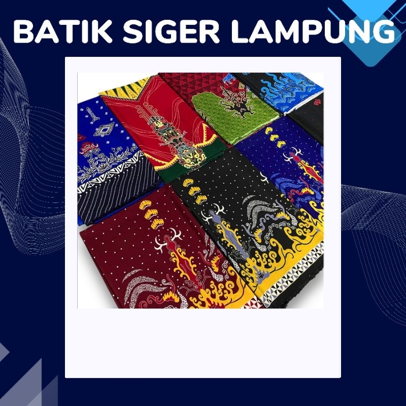 Jual KAIN BATIK MOTIF SIGER LAMPUNG BAHAN SANWOS FOIL DAN DOBBY HALUS ...