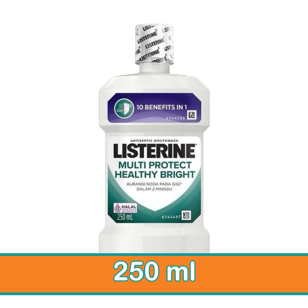 Jual Listerine multi protect healthy bright mouthwash 250 ml | Shopee ...