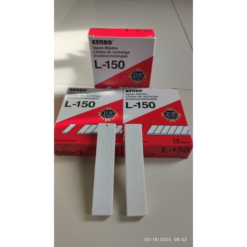 Jual Isi Cutter Kenko Besar L-150 Original Made In Korea (1box/5pc mata ...
