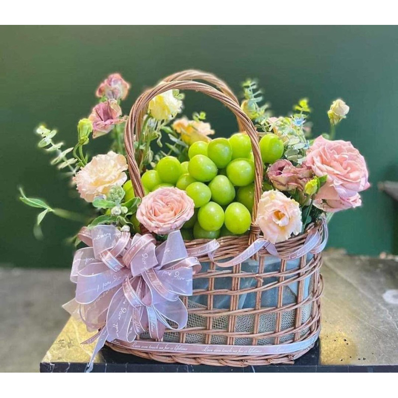 Jual the grapes series bouquets basket bucket buket bunga segar buah ...