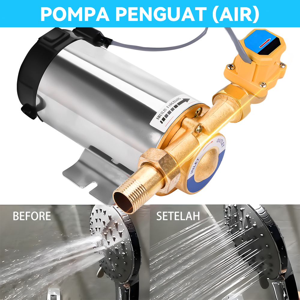 Jual EcoGo Pompa Pendorong Tekanan Air Booster Pump 100 Watt Mesin Pompa Otomatis/Pompa booster ...