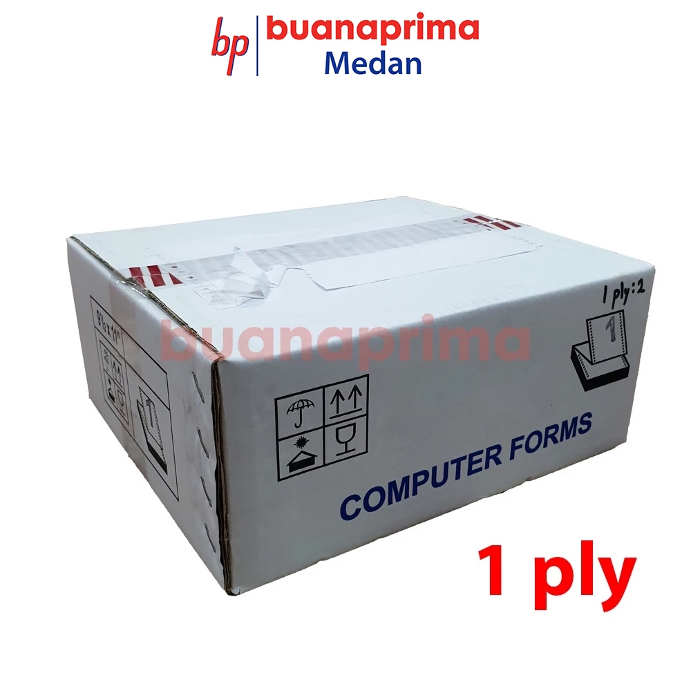 Jual CONTINUOUS FORM 1 PLY 9.5 x 11" bagi 2 dan Full Putih Kertas ...