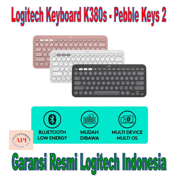Jual Logitech K380s K 380s K380 s Pebble 2 Keyboard Bluetooth Multi ...