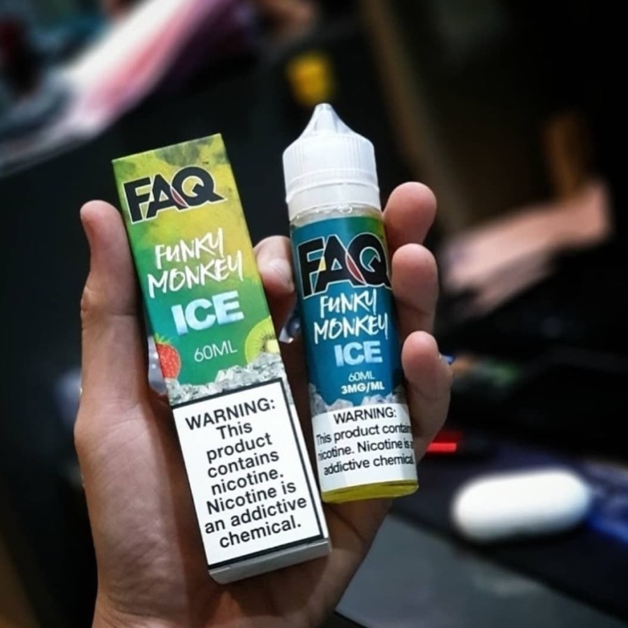 Jual FAQ FUNKY MONKEY ICE 60ML 3MG 6MG EJM LIQUID FREEBASE EJUICEMURAH MINT DINGIN BANANA ...