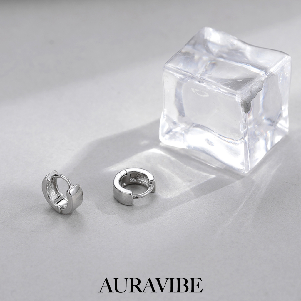 Jual AURAVIBE Anting-anting melingkar polos pria dengan temperamen ...