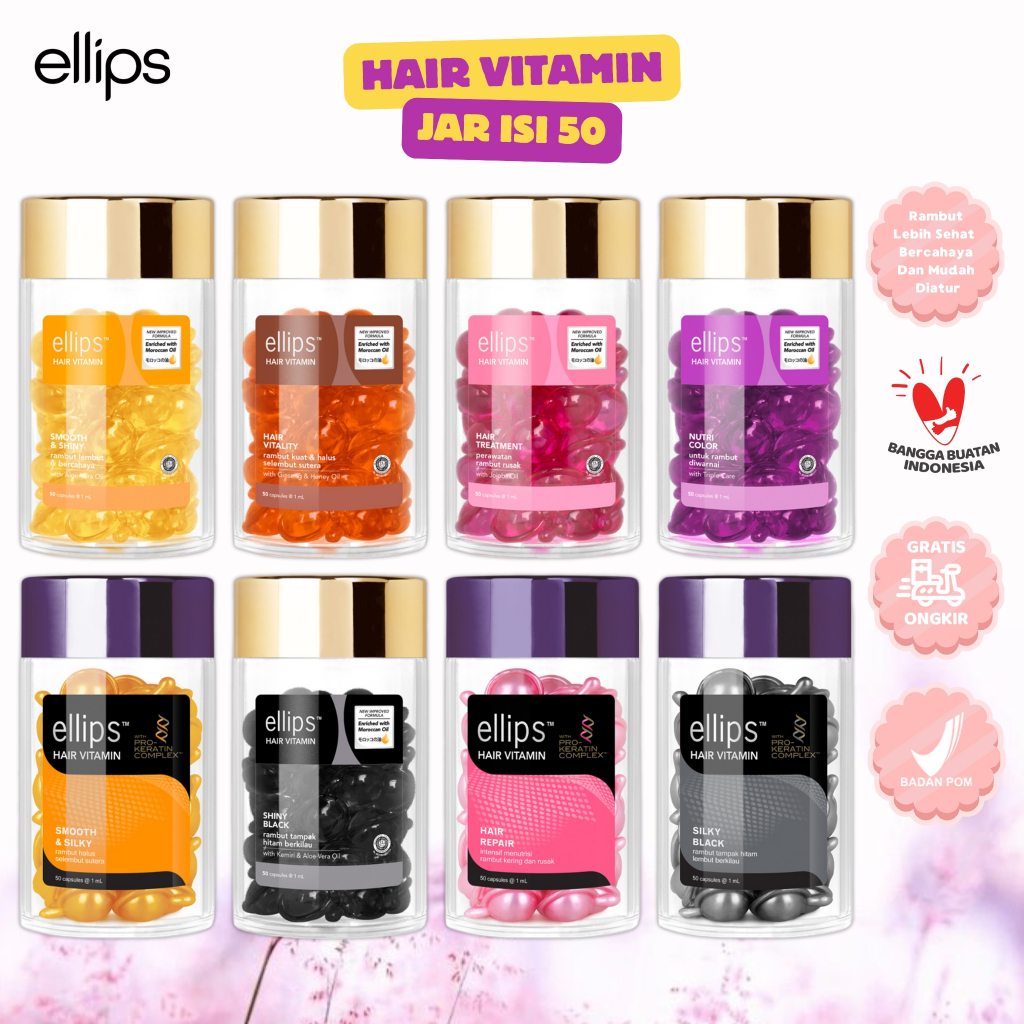 Jual ELLIPS Hair Vitamin Jar (isi 50 Butir) | Vitamin Rambut | Shopee ...