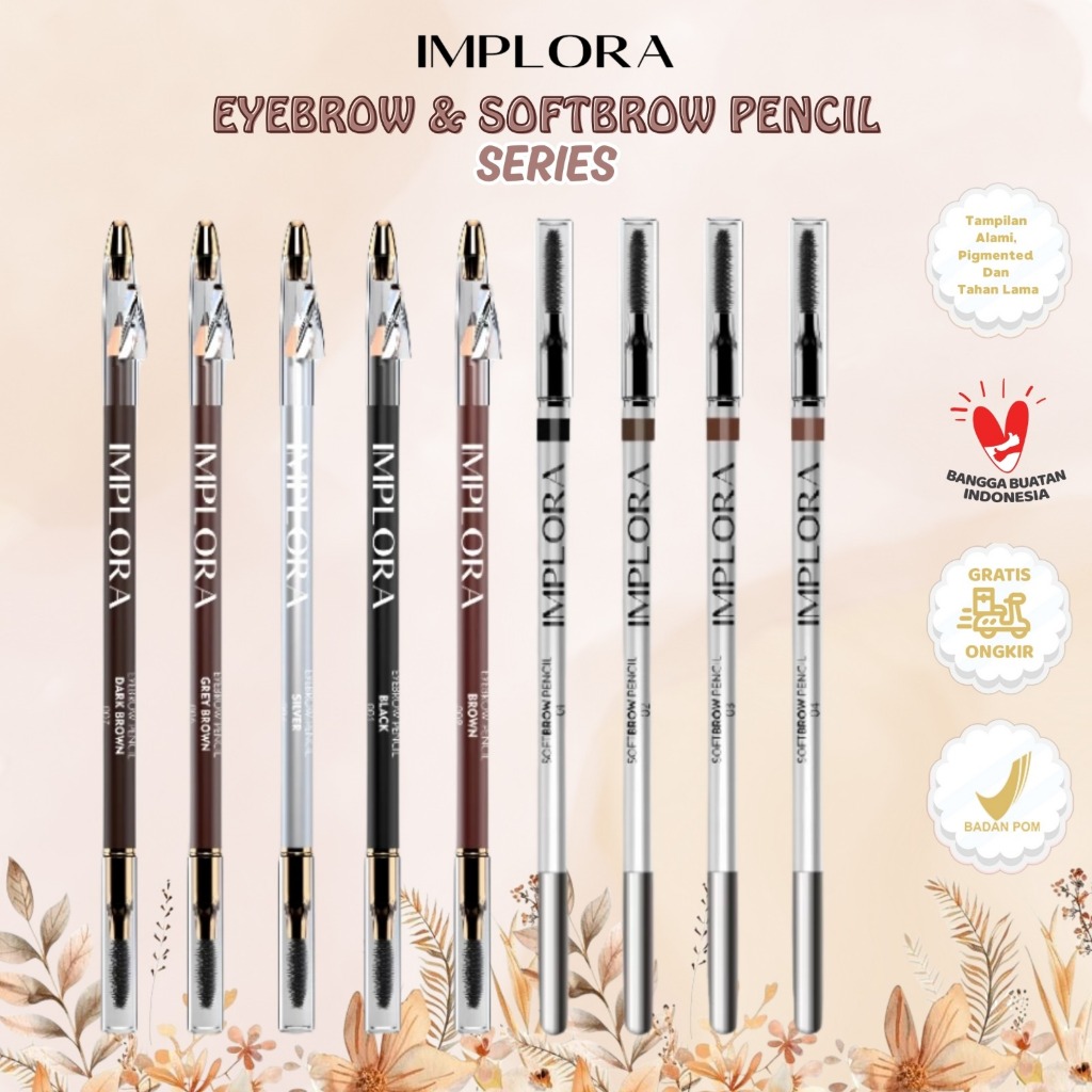 Jual IMPLORA Eyebrow Pencil / Softbrow Pencil 2.5gr | Shopee Indonesia