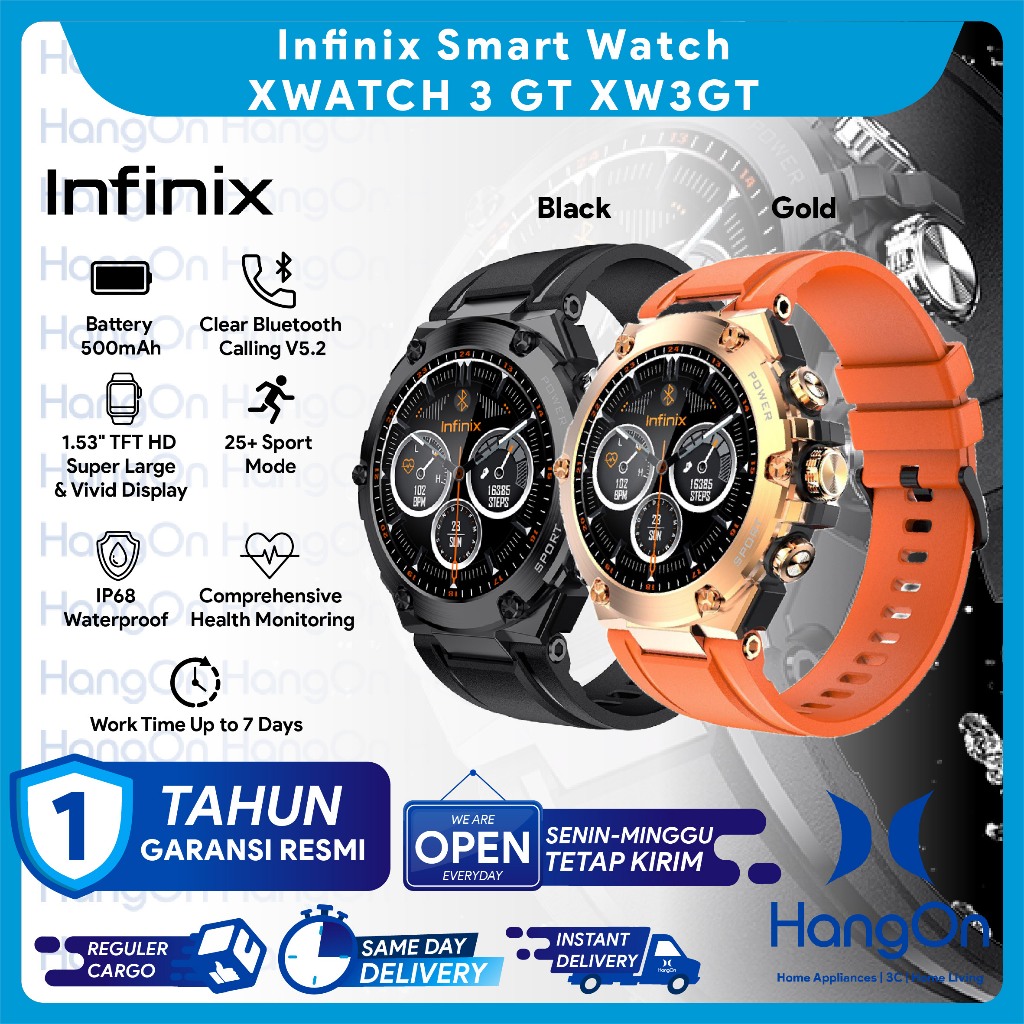 Jual Infinix Smart Watch XWATCH 3 GT Smartwatch XW3GT 500mAh | Shopee ...