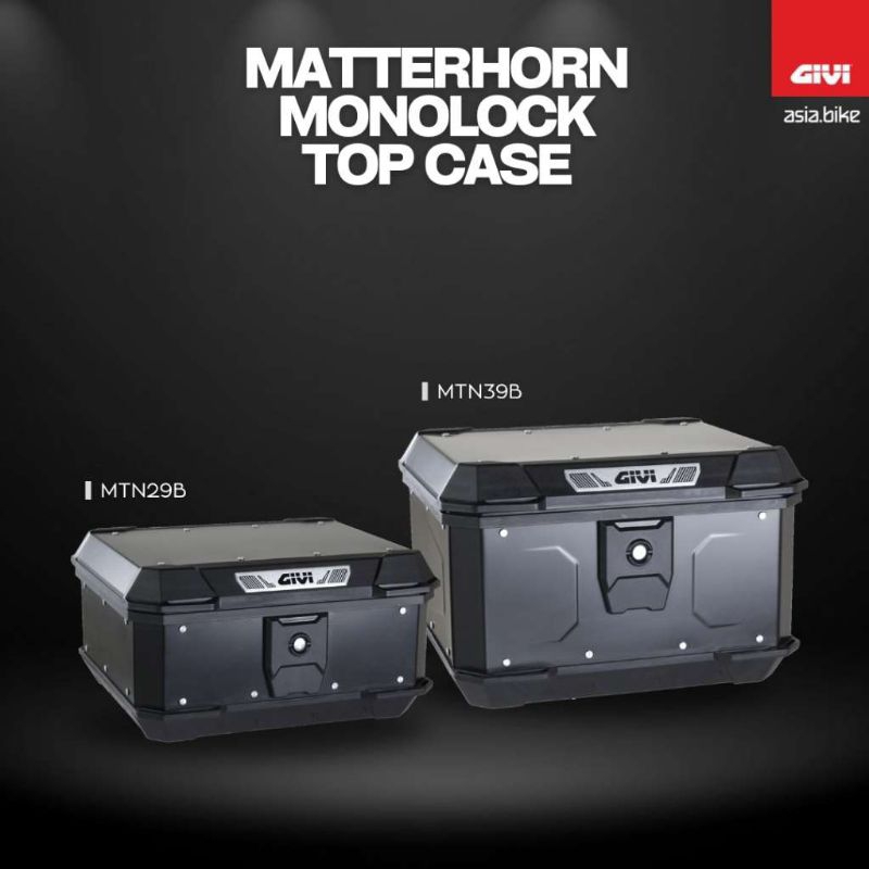 Jual ORIGINAL BOX GIVI NEW SERIES MATTERHORN MTN39 MTN29 BLACK SILVER ...