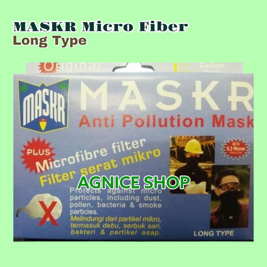 Jual ORIGINAL Masker Micro Fiber MASKR Panjang LONG Anti Debu Asap ...