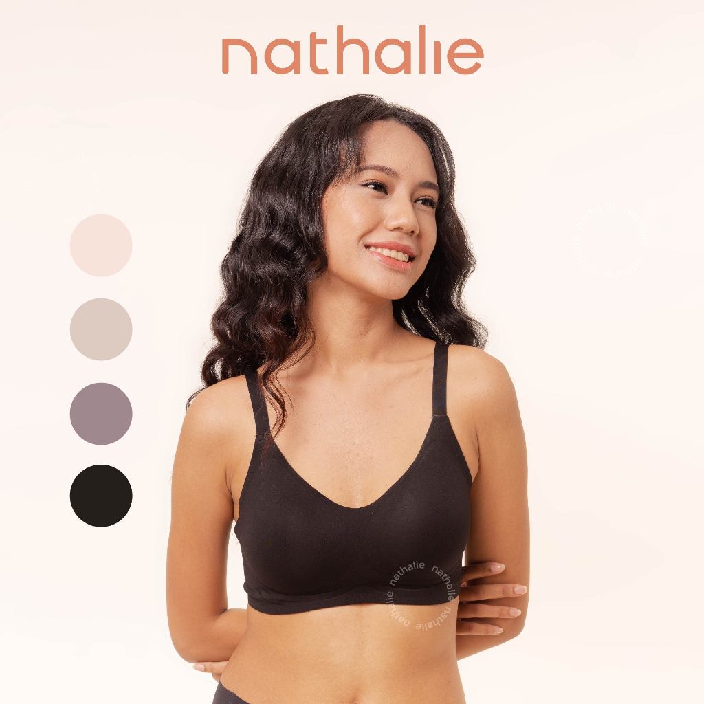Jual Nathalie Round Neck Seamless Bra NTB 3525 | Shopee Indonesia